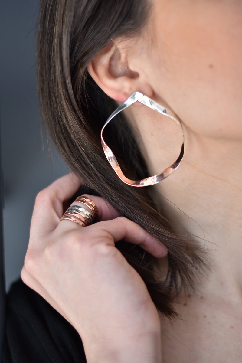 Handmade silver earrings / artisan greek jewelry – ElenaJewelryConcepts